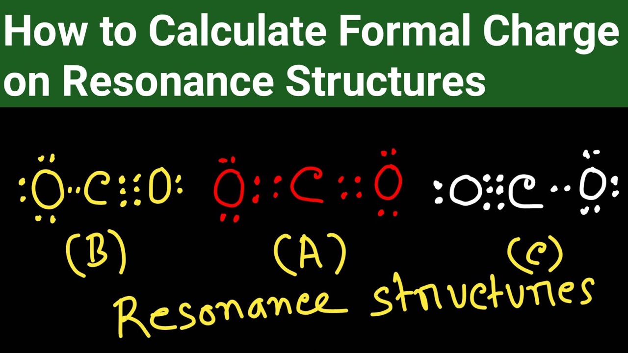 How to calculate formal charge on resonance structures - YouTube
