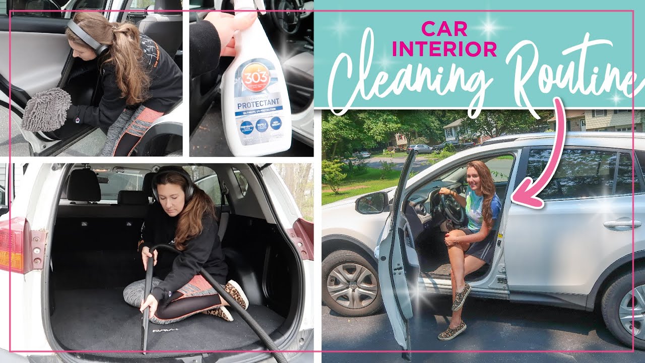 Car Interior Cleaning Routine | Clean my Car with me | DIY Auto ...