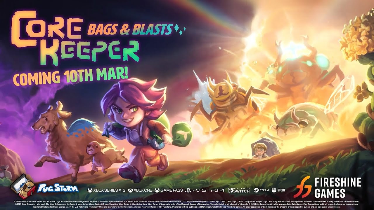 Core Keeper - Bags & Blast Update Trailer | PS4, PS5 - YouTube