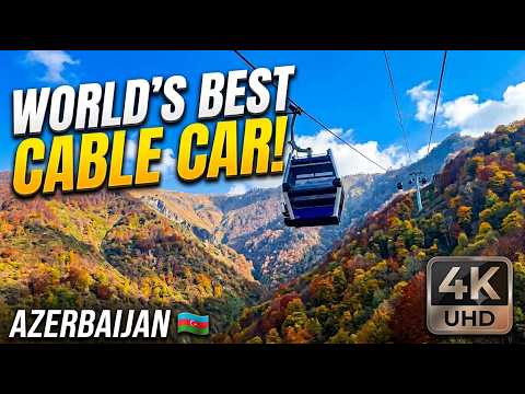 World's Best Cable Car Ride at Tufandag Mountains, Azerbaijan #4k #tufandag #gabala #cablecar