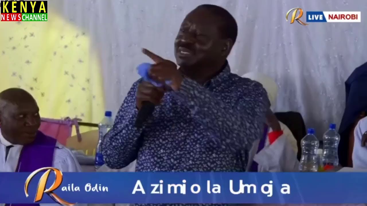 RAILA SPEECH TO NYAMAKIMA TRADERS AHEAD OF MAANDAMANO OF AZIMIO IN ...