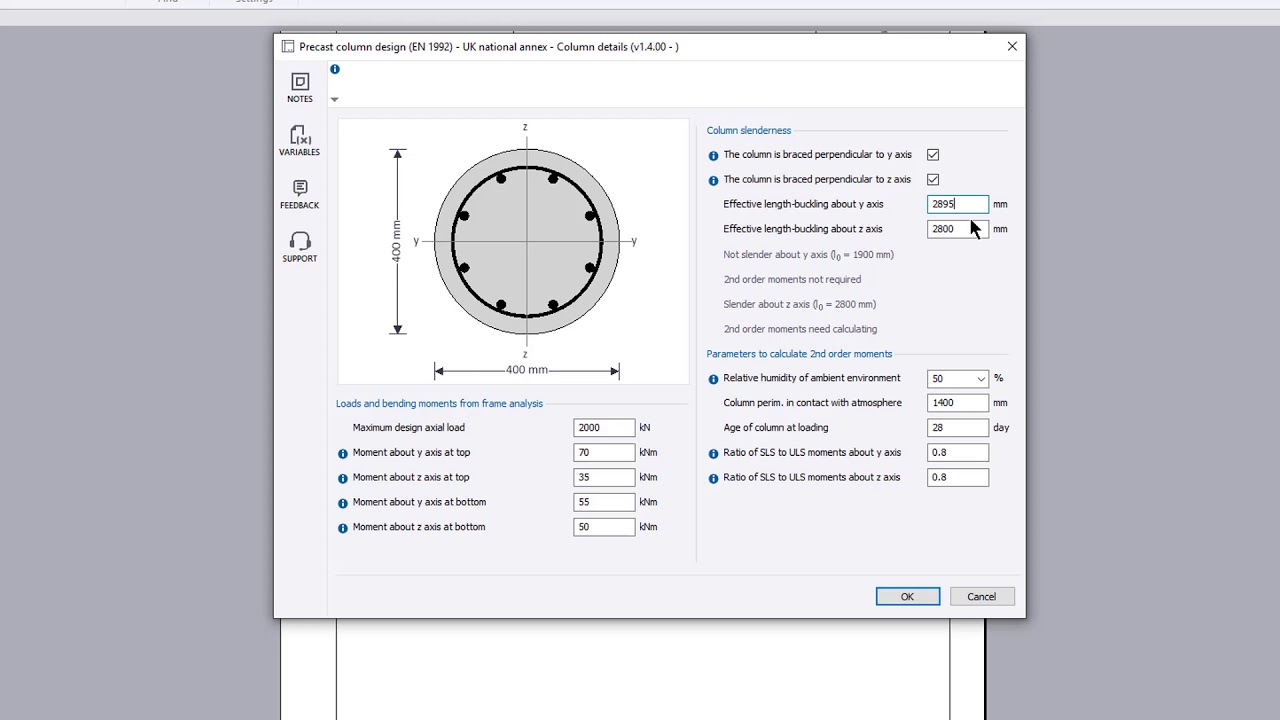 Precast concrete column design (EN1992) - YouTube