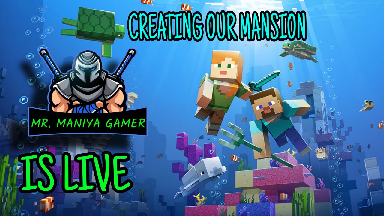 🔴LIVE MINECRAFT | LETS CREATE OUR MANSION | #DAY2 | ROAD TO 500SUBS ...