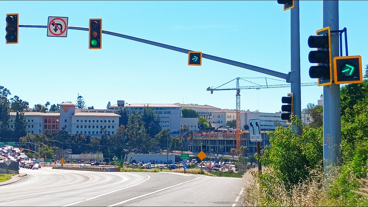 (AFTER) New McCain PV & Single Arrow Caltrans Traffic Signals (College ...