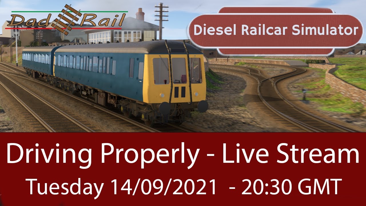 Diesel Railcar Simulator - Driving Properly With Train Driver DAD RAIL ...