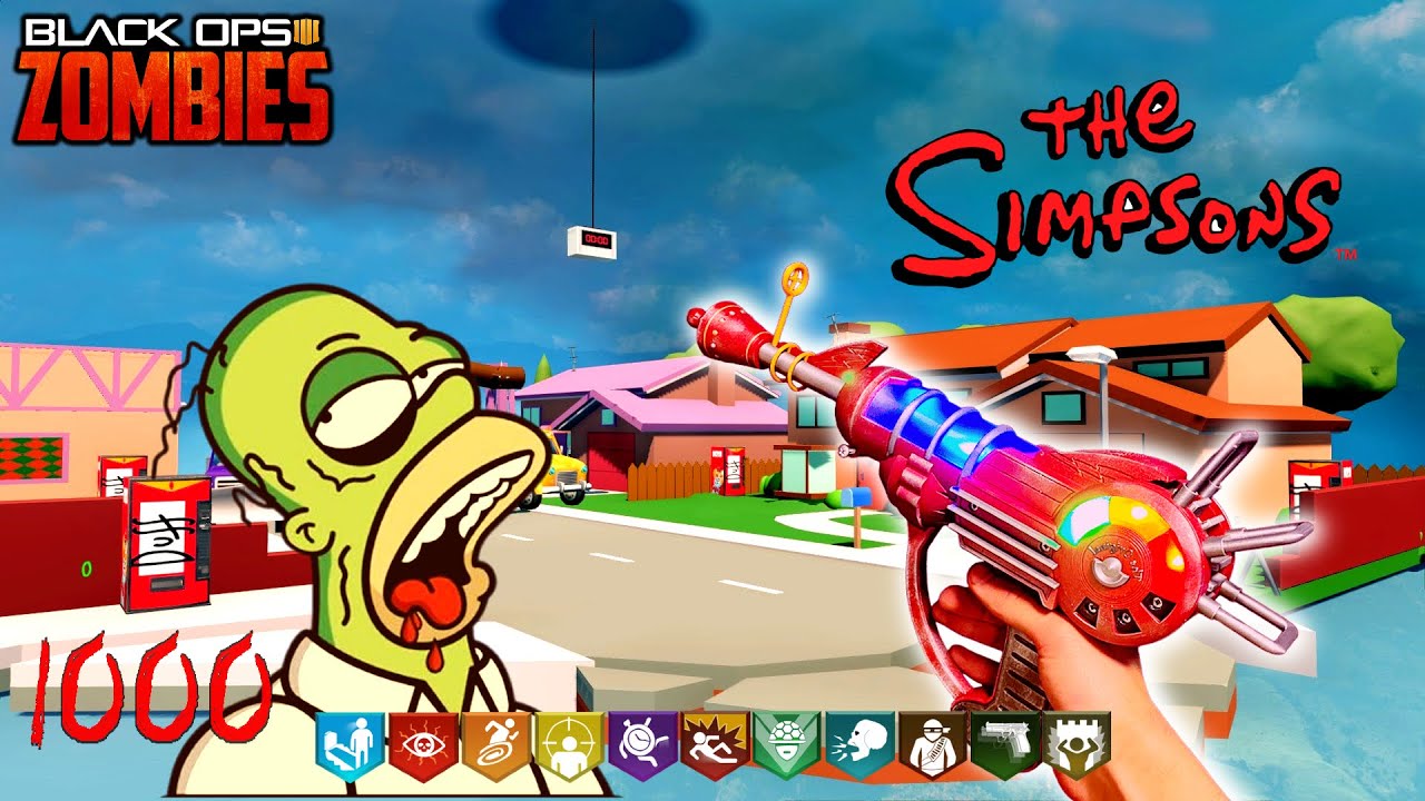 LOS SIMPSONS CUSTOM ZOMBIES CON EASTER EGG | BLACK OPS 3 ZOMBIES MOD ...