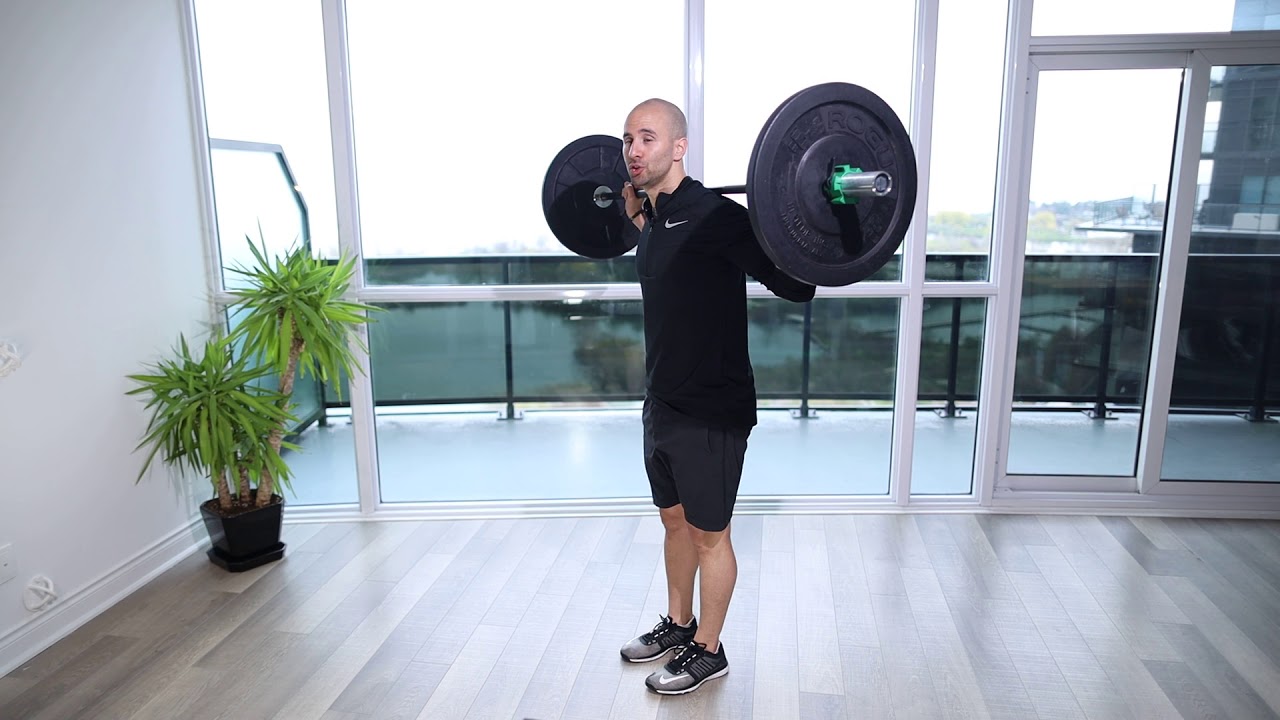 Explosive BB Back Rack BWD Lunge - YouTube