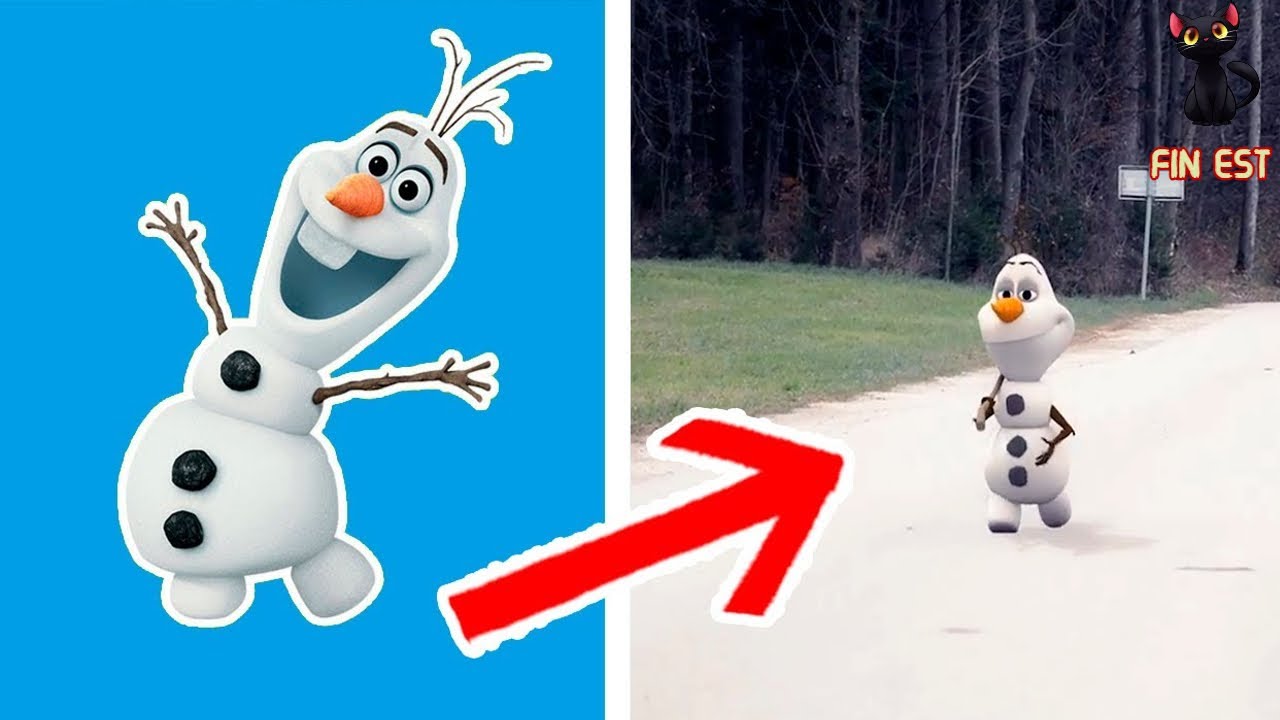 Olaf Caught on Camera - 7 Moving Snowmen Caught on Camera - YouTube