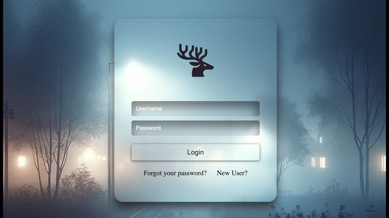 Create An Interactive Login Page Html Css And Javascript Tutorial 0501
