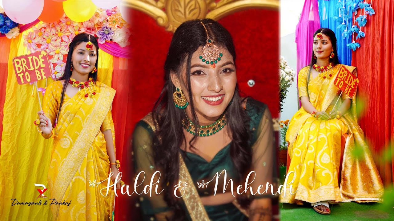 Haldi and Mehandi Ceremony Video|| Damayanti & Pankaj || Nepali Wedding ...