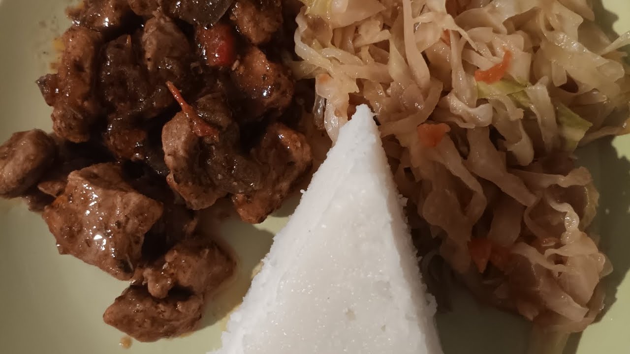 How to make Ugali served with yummy nutrient-dense beef stew and ...