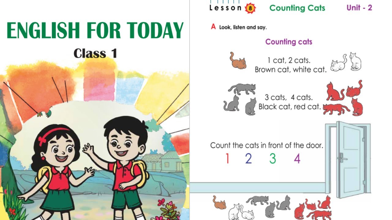 Class 1 English | Unit 2 | Lesson 8 | Counting Cats | ১ম শ্রেণির ইংরেজি ...