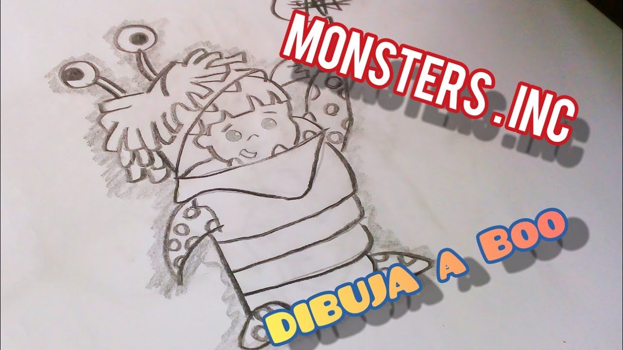 DIBUJA A BOO MONSTERS INC . ( DRAW ING ) - YouTube