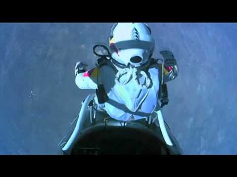 Felix Baumgartner, highest skydive ever [The highest parachute jump ...