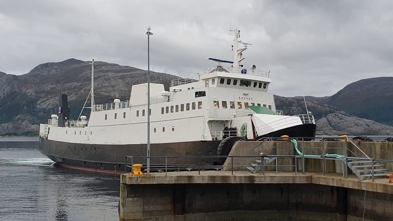 MF Bognes Horn ferry jetty - YouTube