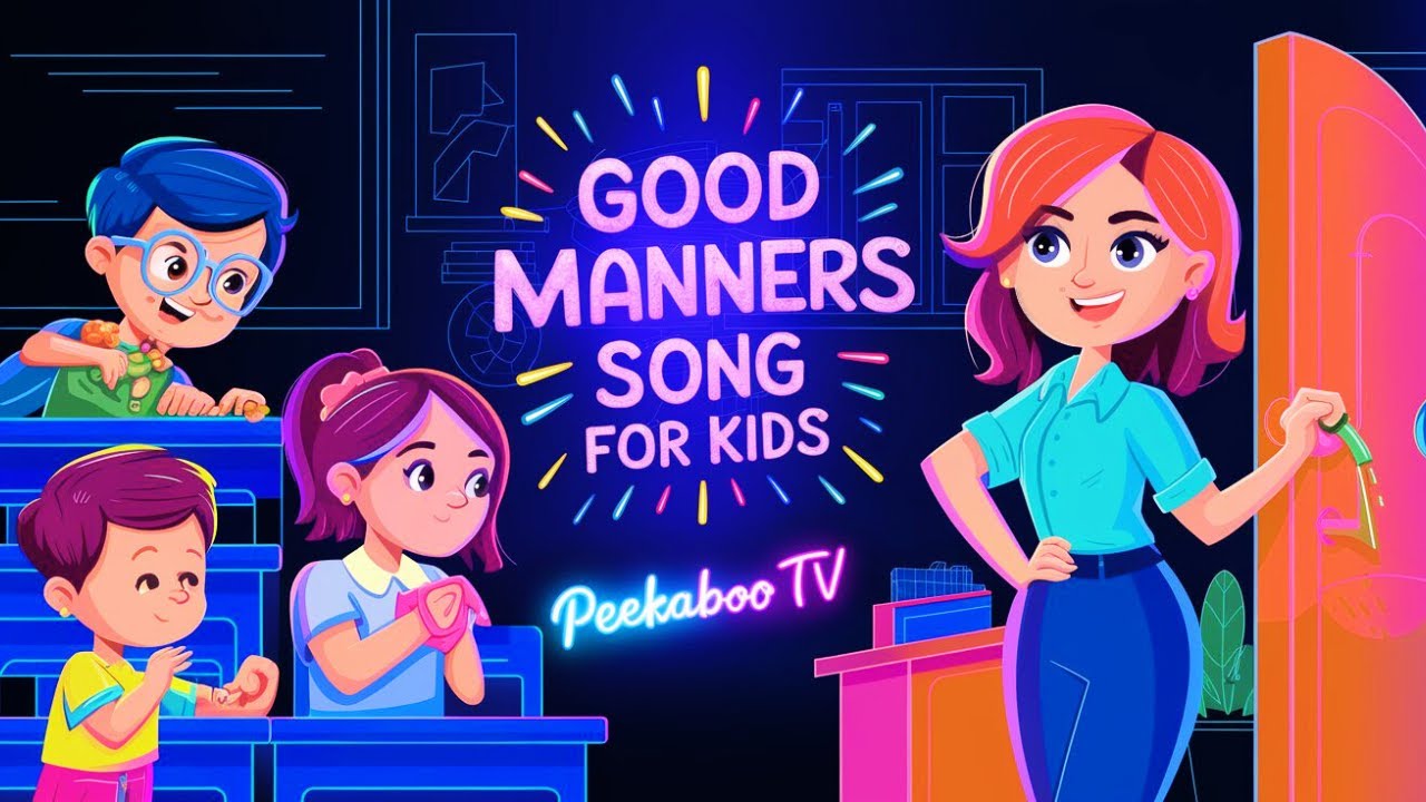 Good Manners Song for Kids |Learn Etiquette with Fun Rhymes| #kidssong ...