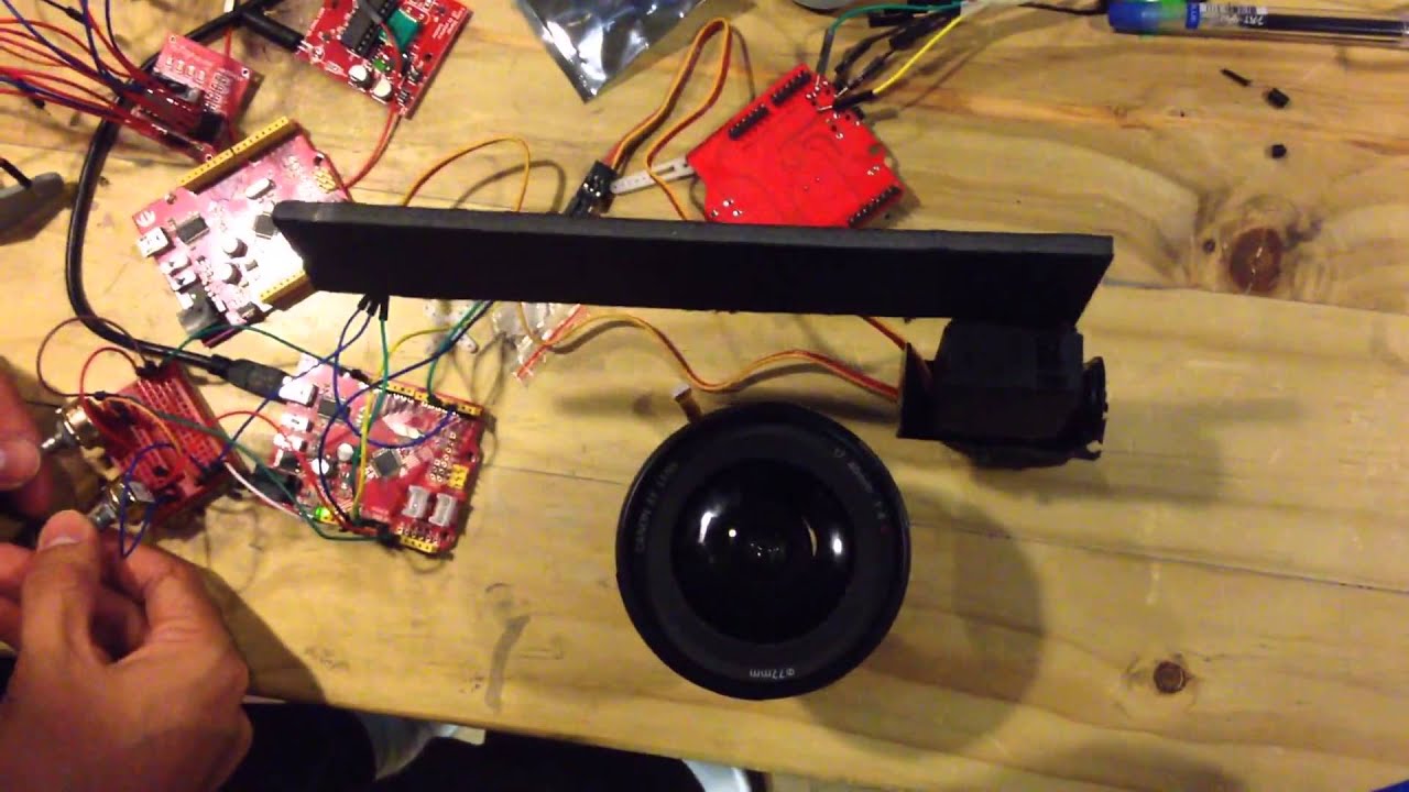 20140821 - Robot Eyebrow (Control with Potentiometer) - YouTube