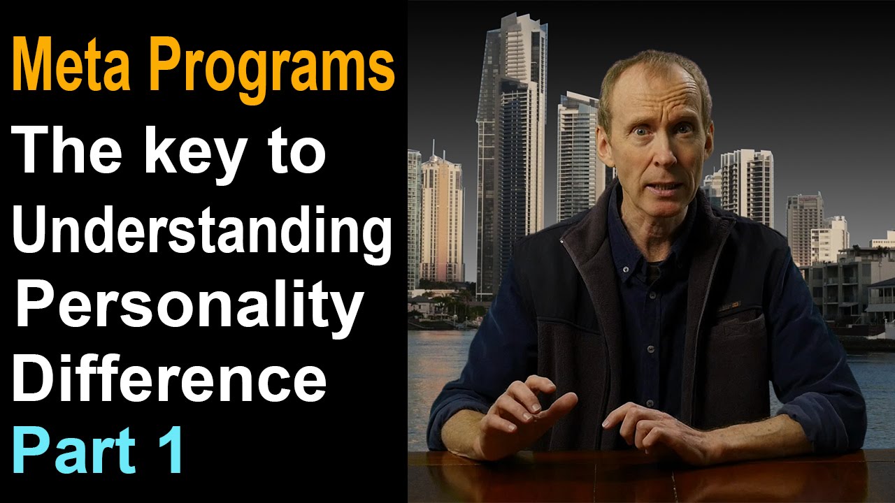 Learn NLP Meta Programs - personality type distinctions. (Part 1) - YouTube