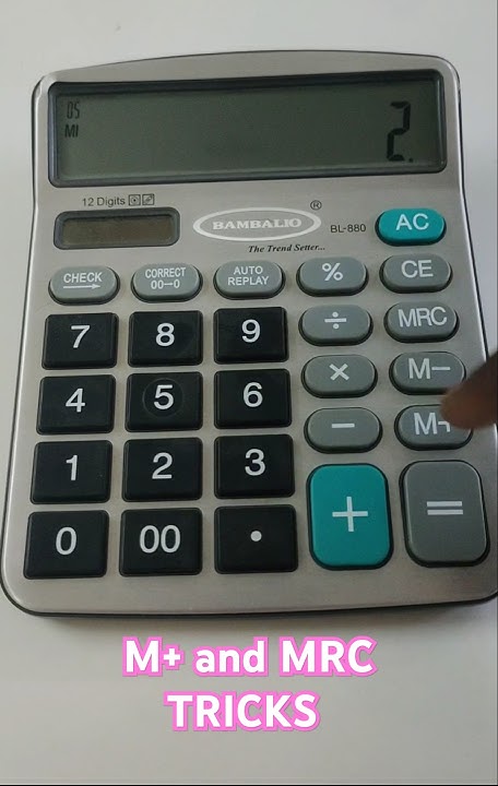 Calculator Tricks // Use Of M+ and MRC // #tricksshorts #calc #calculator #magictricksvideos ...