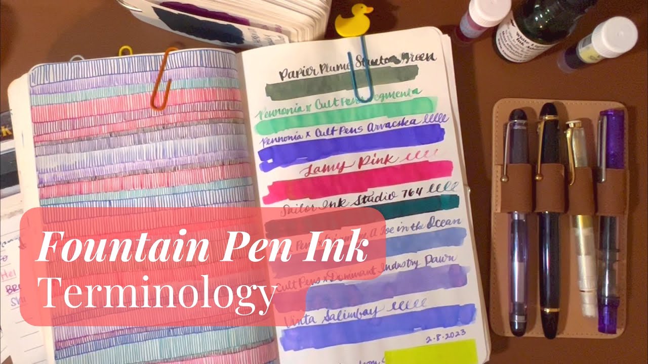 Let’s Talk About INKS! 🐙 Fountain Pen Terminology Part 2 - YouTube