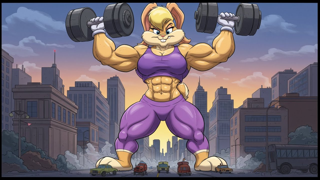 Lola Bunny Furry Giantess Growth Feet Muscle Mommy Weight Lifting City ...