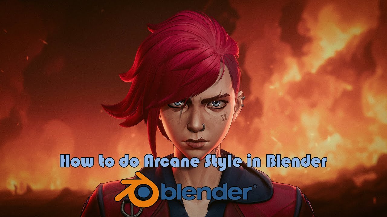 Vi-Arcane Fan Art | How to do Arcane Style in Blender - YouTube