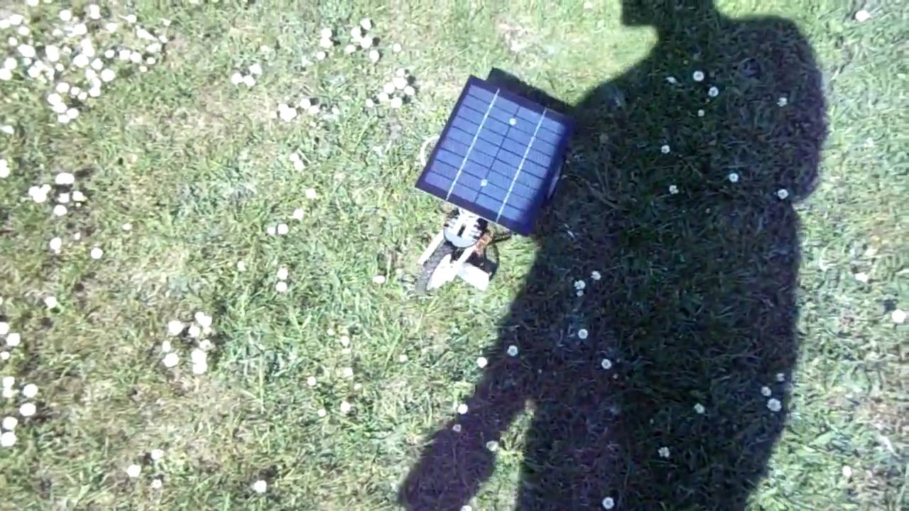 Lego Solar Car - driving in grass - YouTube