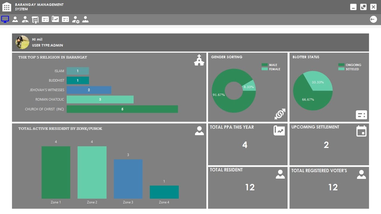 Barangay Management System v.1 - YouTube