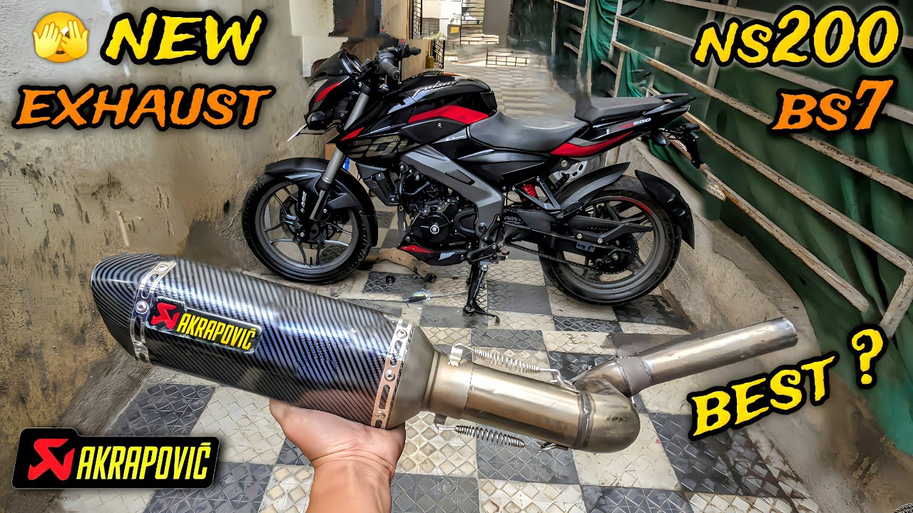 ns 200 bs7 exhaust modification 🔥 how to install exhaust in ns 200 ...