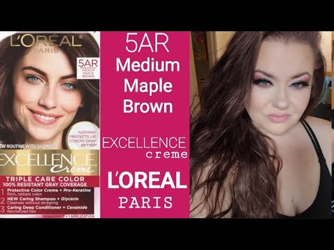 Excellence Creme #5AR | Medium Maple Brown | Application & Review - YouTube