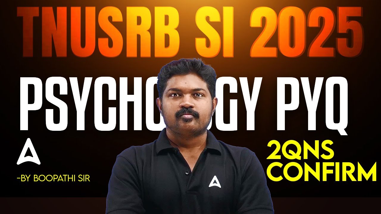 TNUSRB SI Psychology in Tamil | TNUSRB SI Psychology Previous Year ...