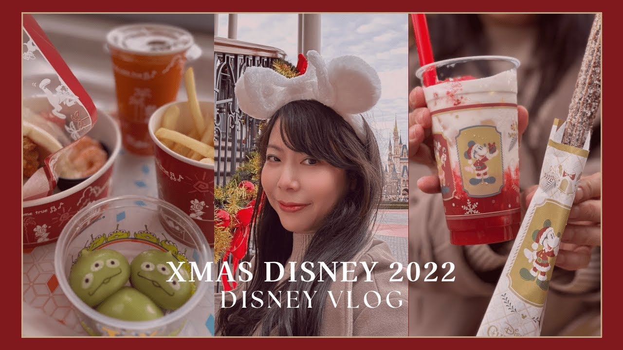 【Disney Vlog】タイ人初めてのXmasディズニー💕 日本大好きなタイ人の日常 ( 4k & 日本語/英語/タイ語 字幕あり） - YouTube
