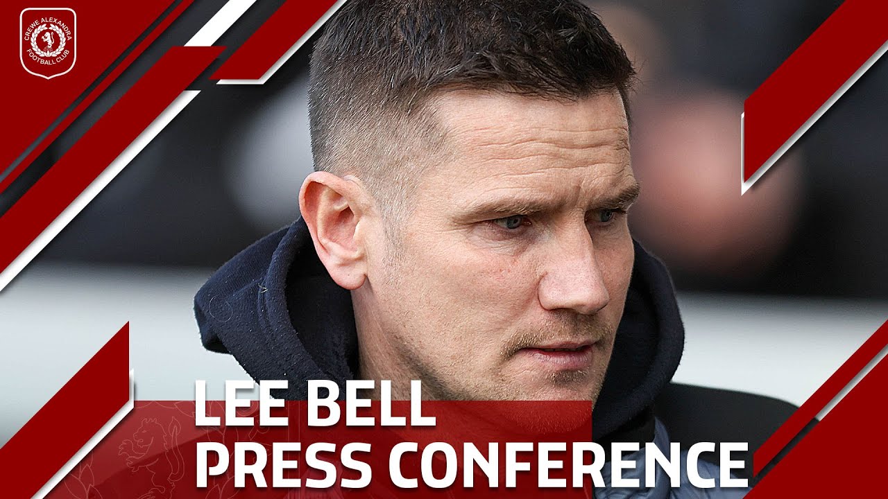 PRESS CONFERENCE | Lee Bell Previews Morecambe Home Fixture - YouTube