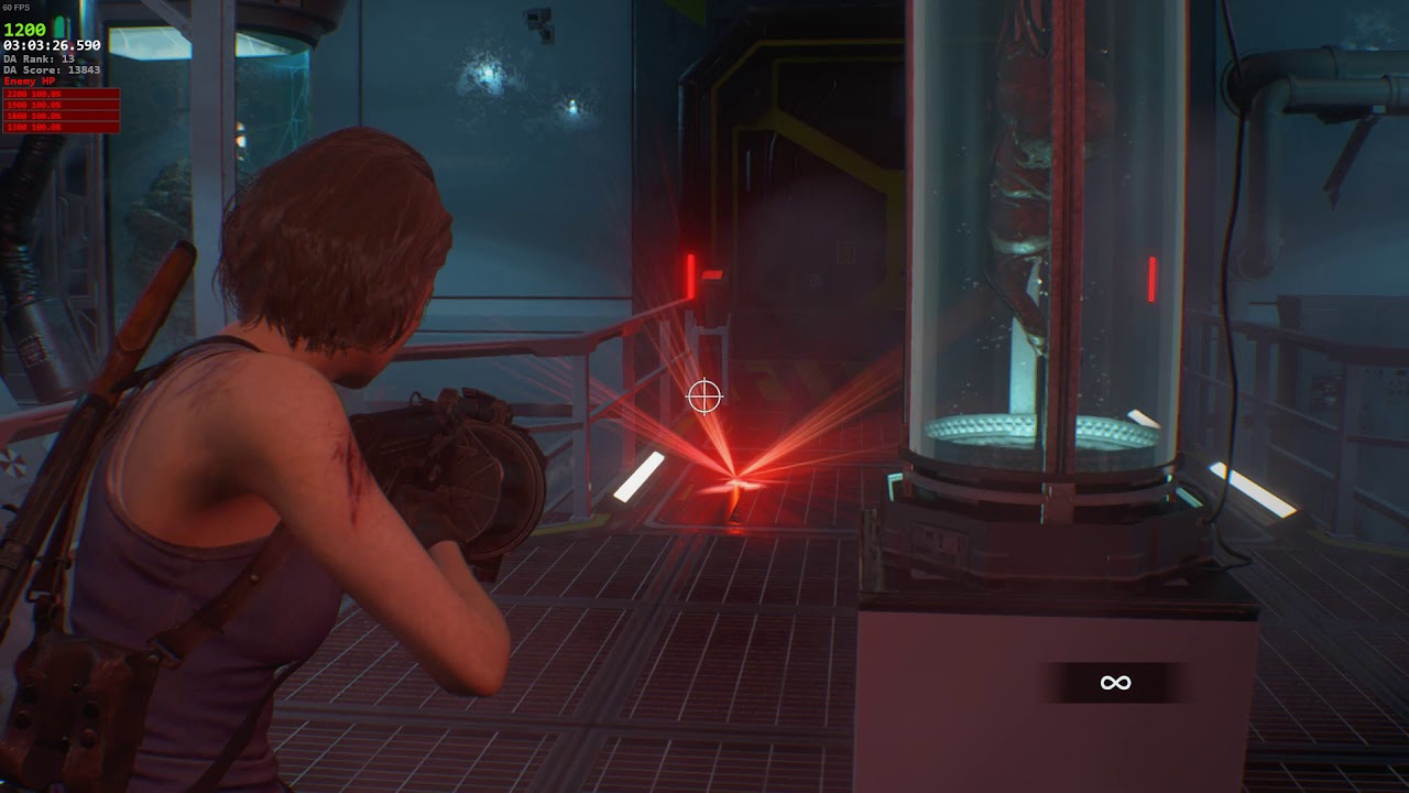 RE3R Inferno Lab Hunter With Hand Grenade - YouTube