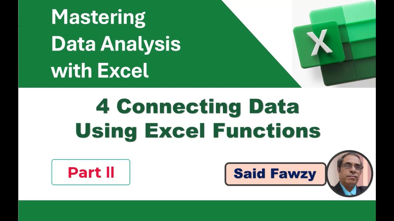 Mastering Data Analysis with Excel: 4 Connecting Data Using Excel Functions Part 2 (Arabic ...