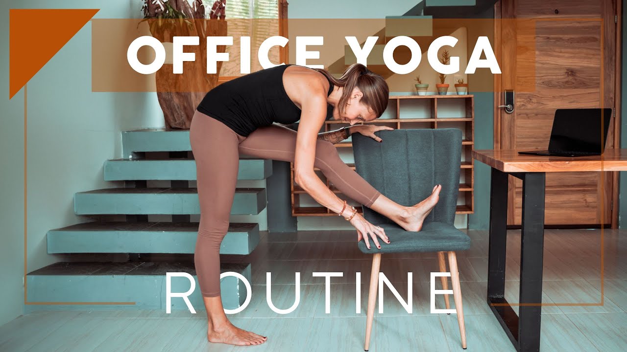 The Ultimate End of Work Office Yoga Routine (At Your Desk!) | Breathe ...