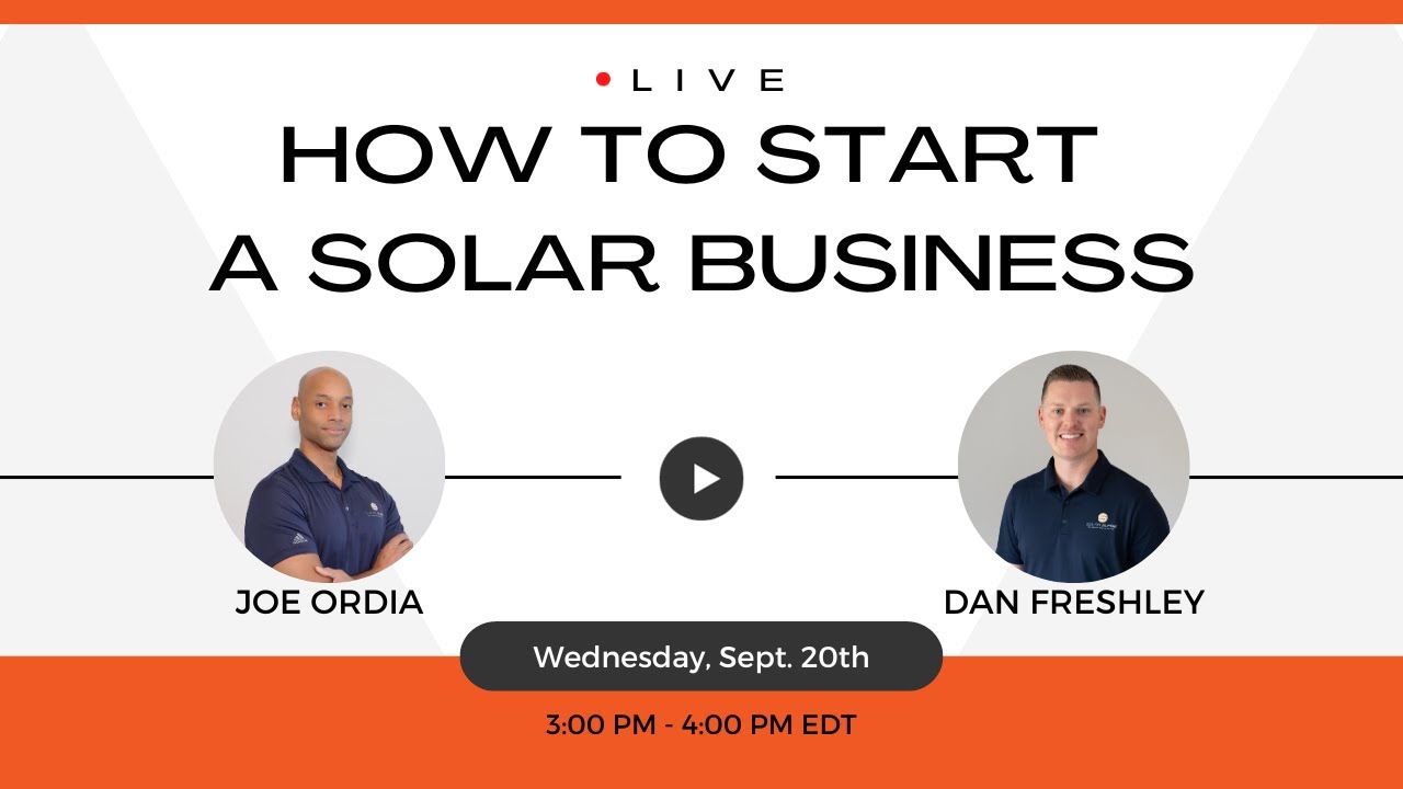 How to Start a Solar Business - YouTube
