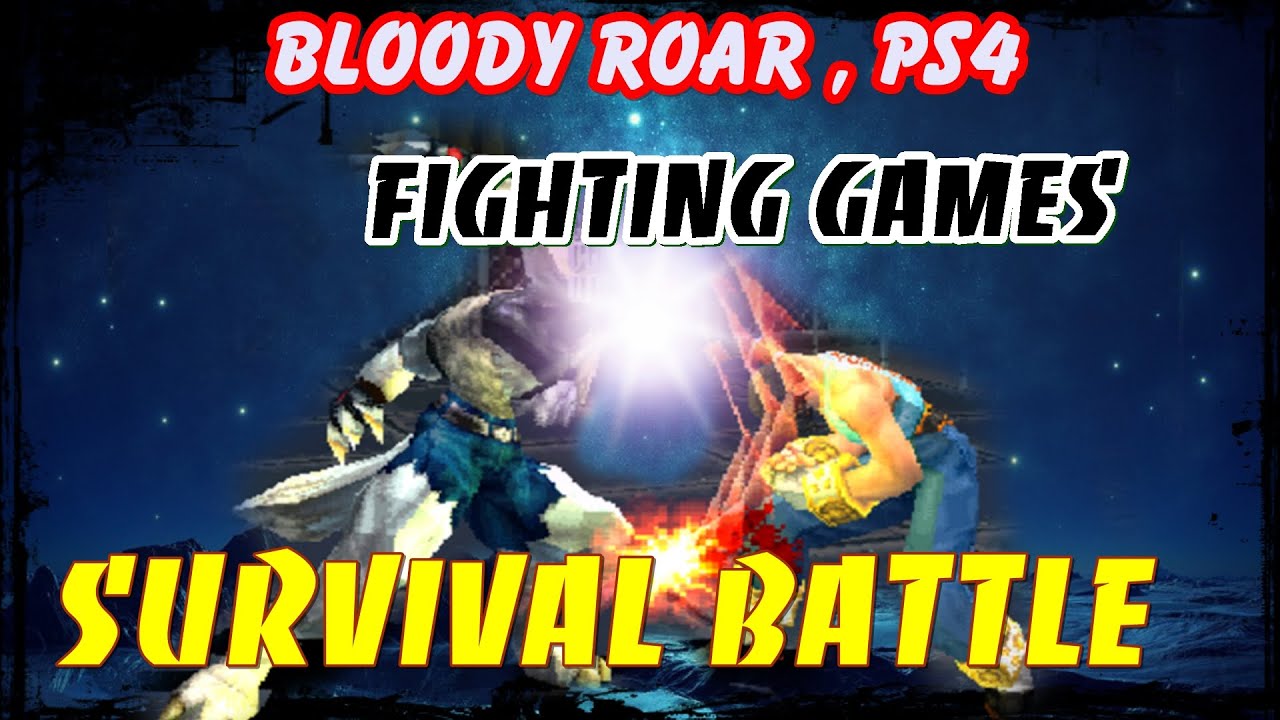 Battle of the horror game Bloody Roar 4, Bloody Roar 3, Bloody Roar 2 ...