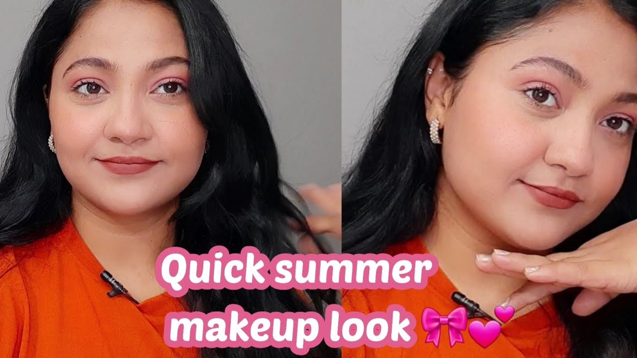 Quick summer makeup look 💕🎀 #summer #makeup #makeuptutorial - YouTube