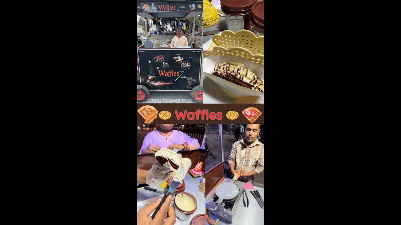 Surat Couple Selling Waffles 🧇 in many varieties | देखिए वॉफल 🧇कैसे ...