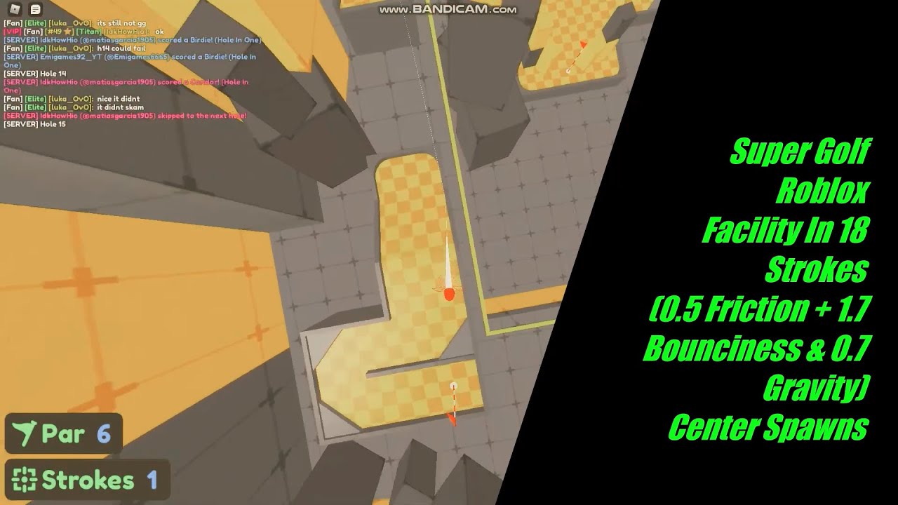 Super Golf Roblox - Facility Map In 18 Strokes! (0.5 F + 1.7 B & 0.7 G ...
