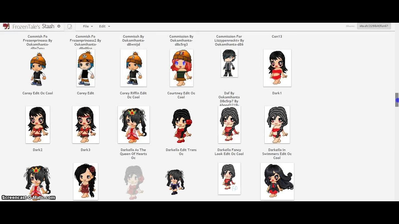 all my ocs~My toyhouse - YouTube