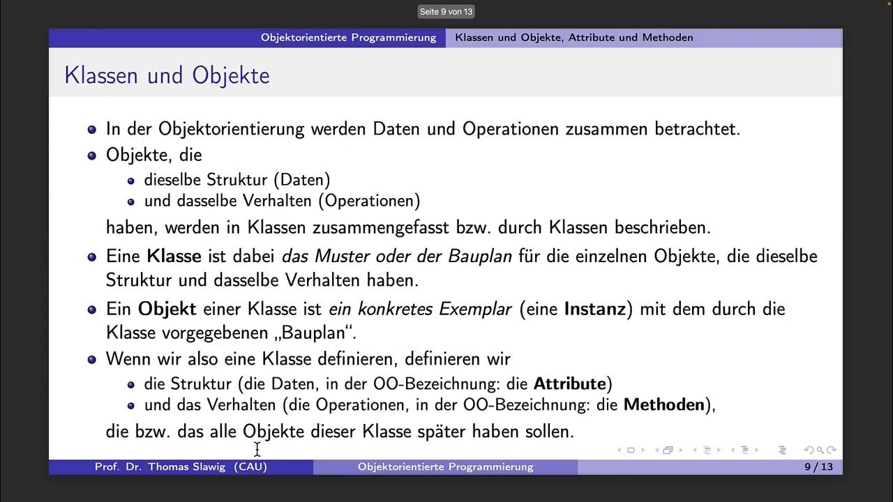 Objektorientierte Programmierung:: Grundlagen der objektorientierten Programmierung - YouTube