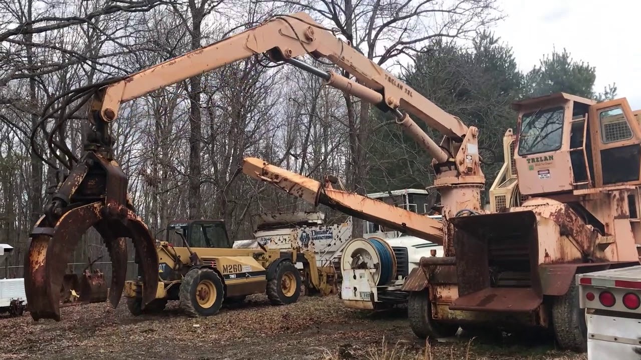 1999 Trelan 23L Whole Tree Chipper - YouTube