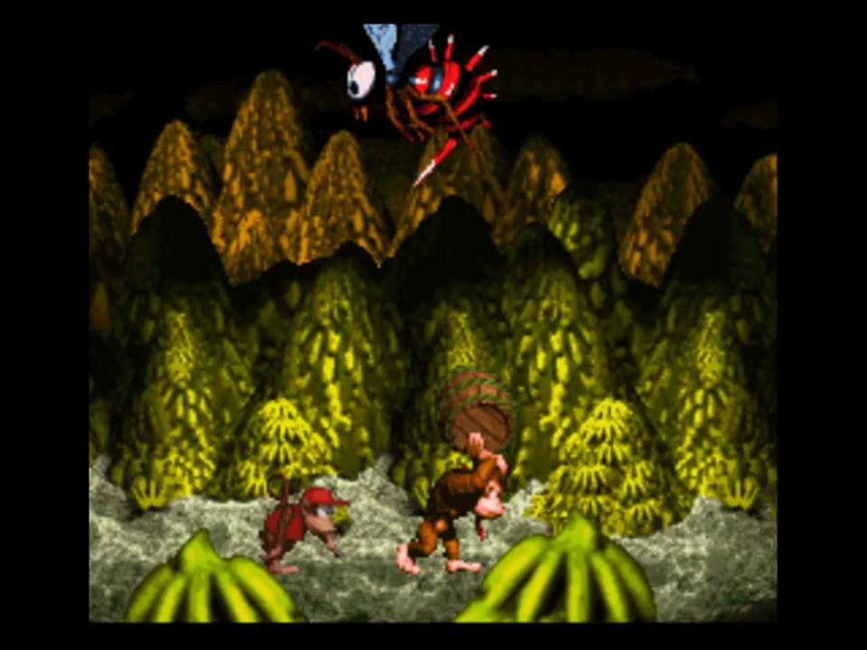 Donkey Kong Country - Boss 3 - Bumble B Rumble - YouTube
