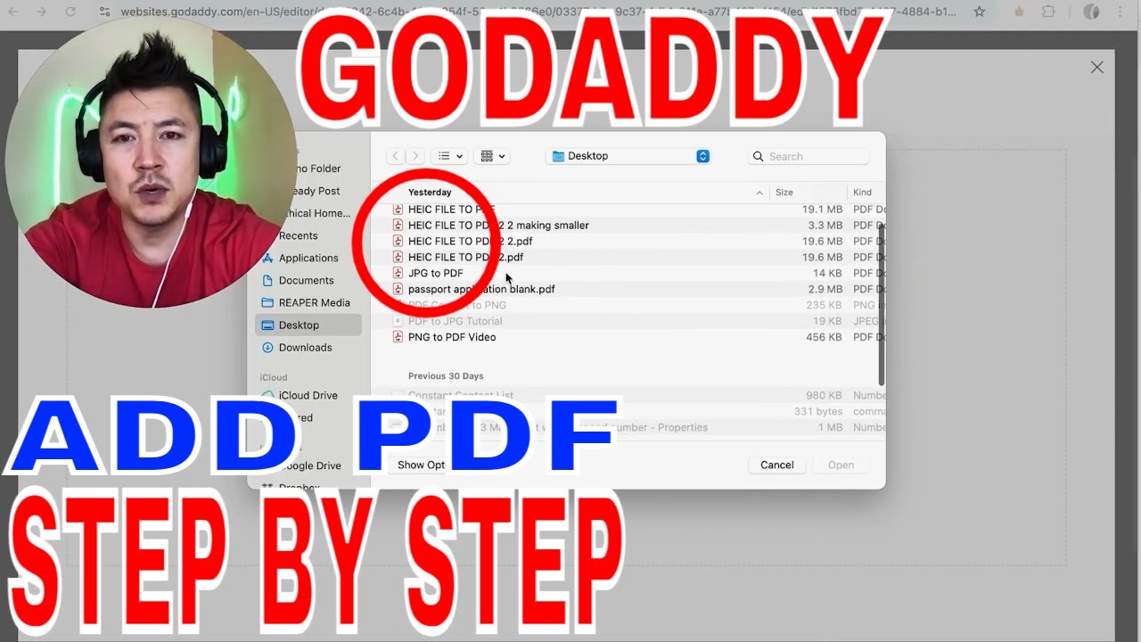 How To Add PDF To GoDaddy Website Builder YouTube How To Add PDF To GoDaddy Website Builder YouTube