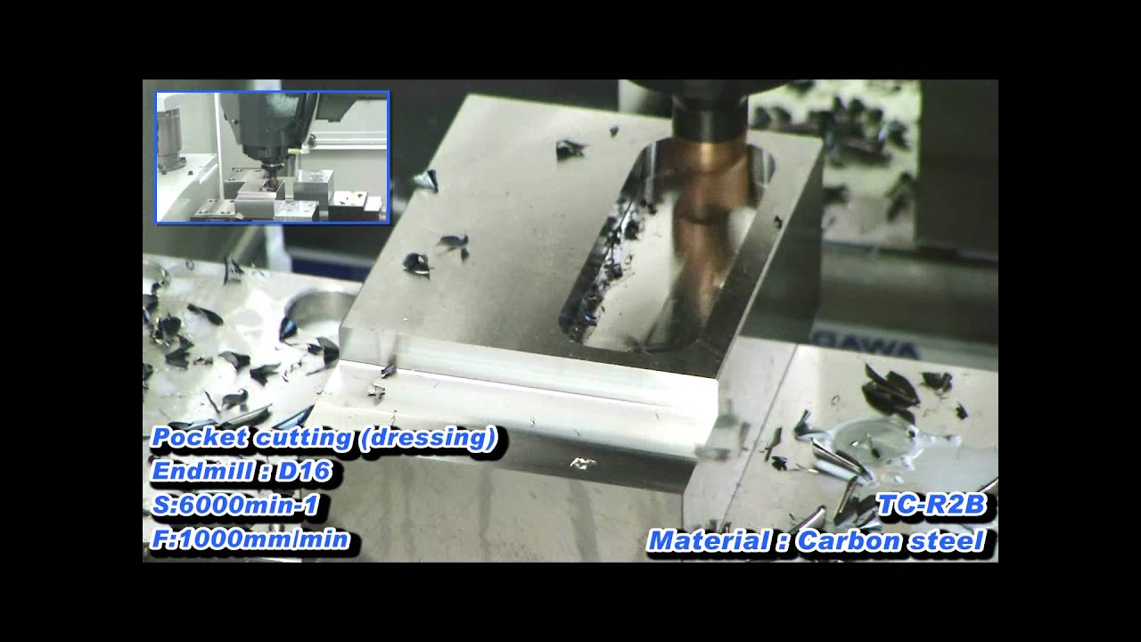 [brother]TC-R2B Machining example (Steel) - YouTube