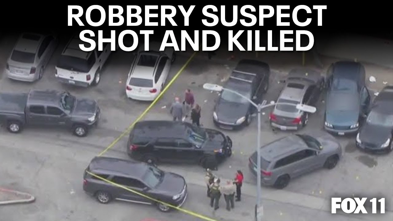 Armed robber shot and killed - YouTube