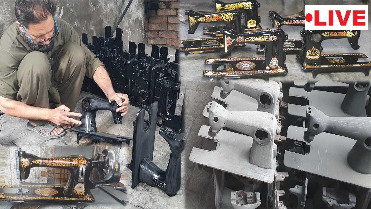 LIVE Visit to Explore Handmade Sewing Machine Manufacturing Factory ...