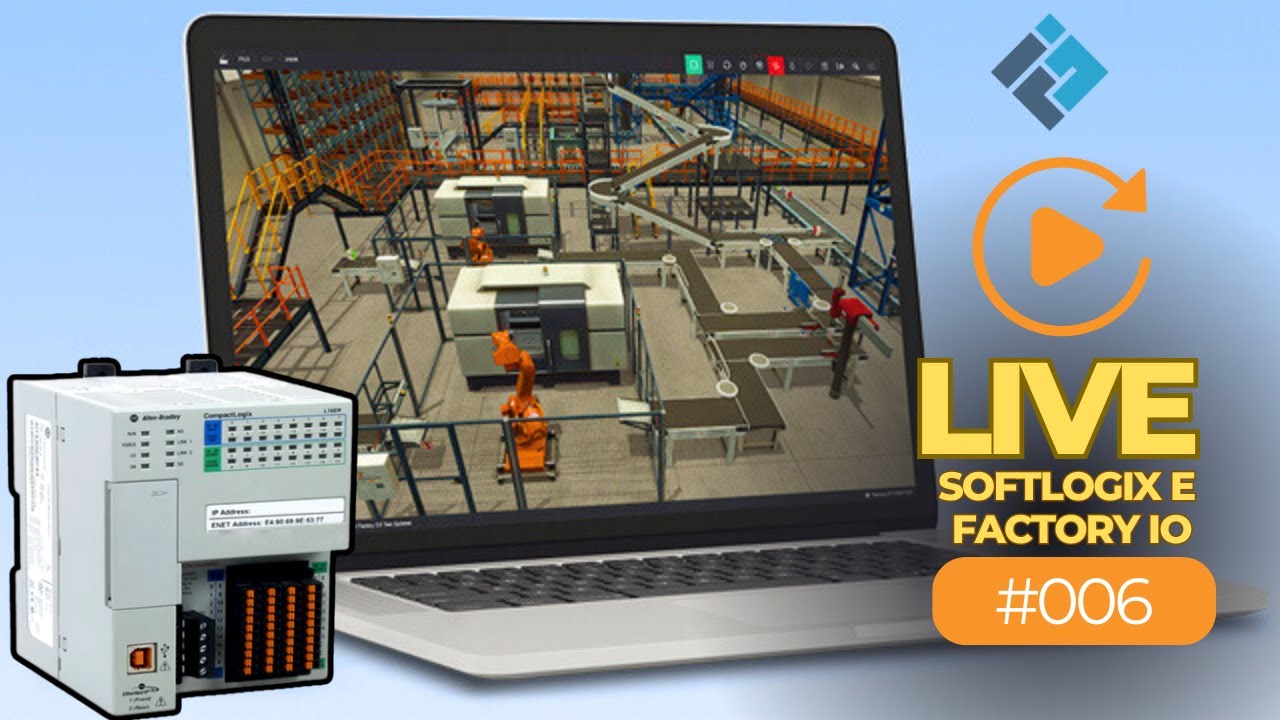 LIVE 06 Comunicação SoftLogix e Factory IO - YouTube
